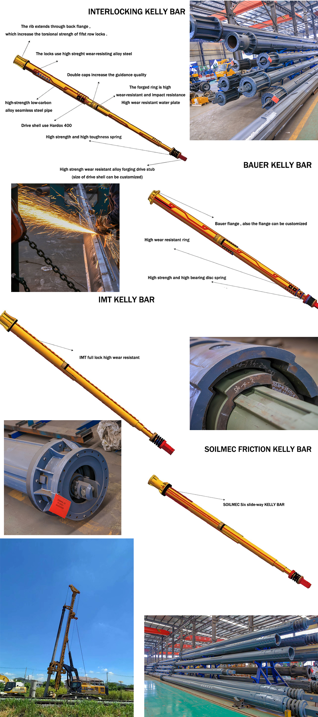Kelly Bar For Rotary Drilling Rig XCMG - Buy XCMG, PILING MACHINERY ...