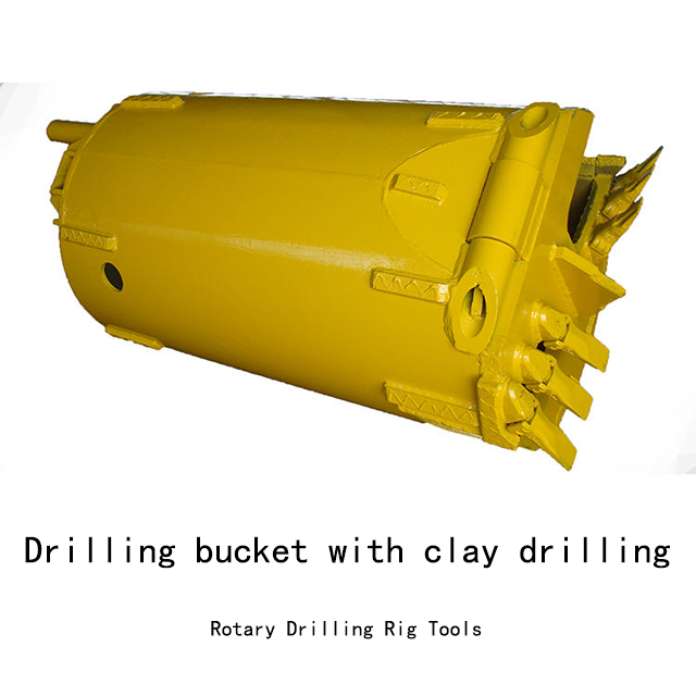 PLUTO Drilling bucket with clay drilling tooth for Rotary Drilling Rig ...